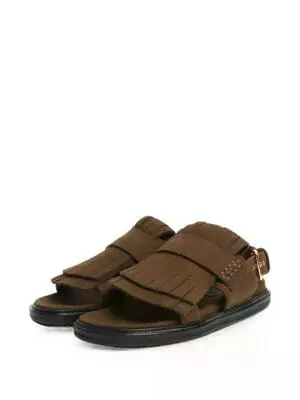 Marni Fringed Ankle Strap Sandals