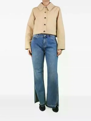 STEL Split-hem Wide-leg Jeans