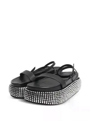 Simkhai Embellished Open Toe Platform Sandals
