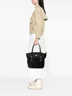 Burberry Tonal Check Nylon Tote Bag
