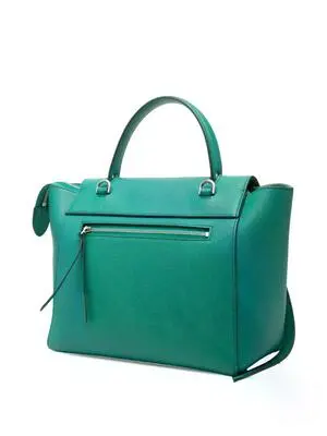 Celine Micro Grained Calfskin Belt Bag Satchel - Green
