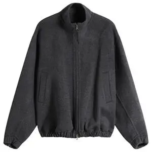 NOTHING WRITTEN Plaza Zip Blouson In Lambswool