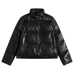 NOTHING WRITTEN Lambskin Leather Puffer
