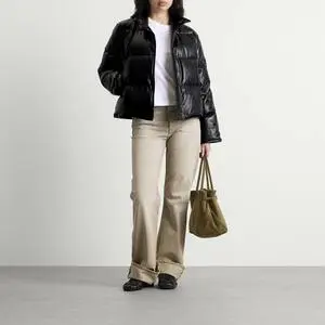 NOTHING WRITTEN Lambskin Leather Puffer