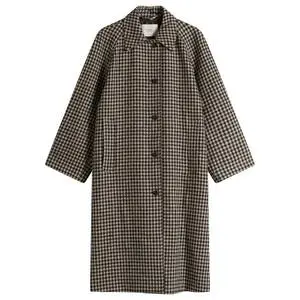 NOTHING WRITTEN Bébé Check Balmacaan Coat