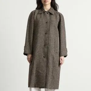 NOTHING WRITTEN Bébé Check Balmacaan Coat