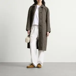 NOTHING WRITTEN Bébé Check Balmacaan Coat