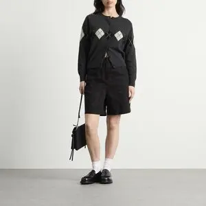 NOTHING WRITTEN Heritage Argyle Knit Cardigan