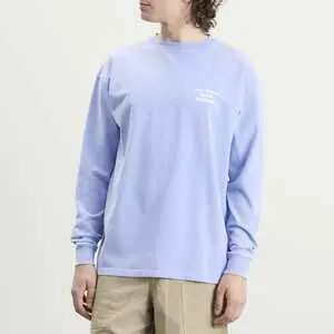 Drole De Monsieur Washed Long Sleeve Slogan T-shirt