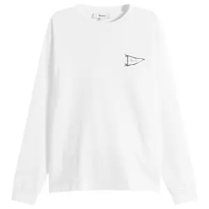 PALMES Pennant Longsleeve T-shirt - White