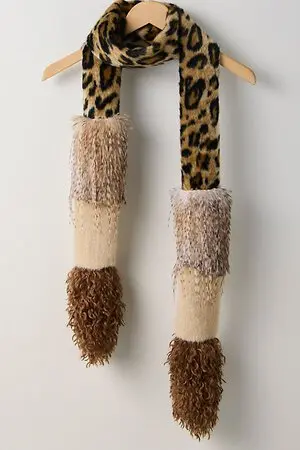 Anna Sui Multi Fur Scarf At