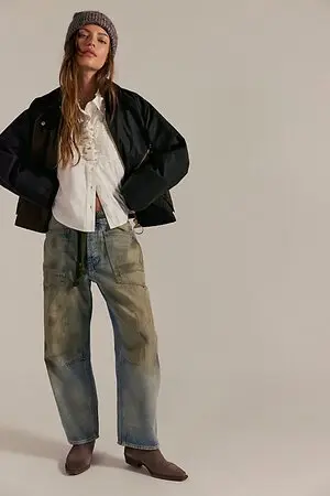 We The Free Moxie Pull-on Barrel Jeans