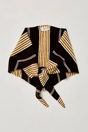 Free People Rugby Triangle Scarf At - Coffee Bean