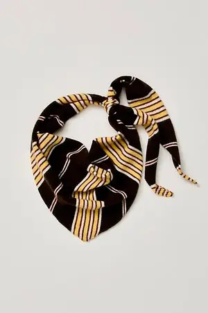 Free People Rugby Triangle Scarf At - Coffee Bean