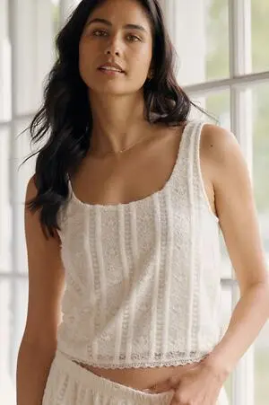 Z Supply Ella Lace Tank Top