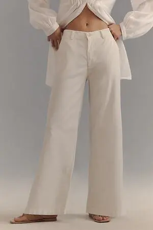Ag Caden Wide-leg Pants - Powder