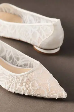 ANNE BARGE Jolie Poted-toe Flats