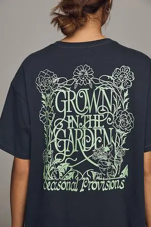 DAMSON MADDER Grown In The Garden Cotton T-shirt