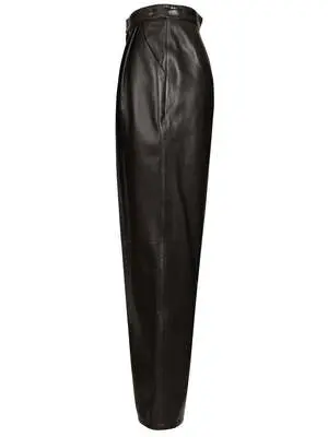 Bottega Veneta Shiny Leather Trousers