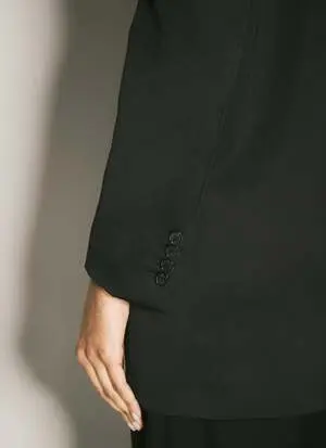 Saint Laurent Silk Satin Double-breasted Tuxedo Blazer