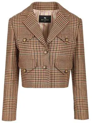 Etro Cropped Blazer - Multicolor