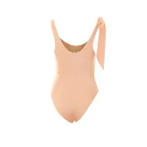 Chloé One-piece Swimsuit With Tropical Print And Knotted Shoulder - Pink