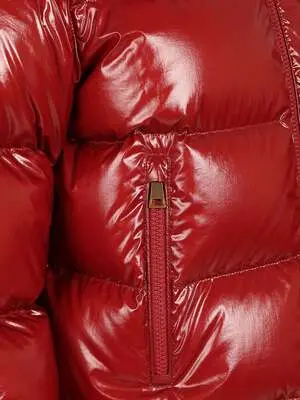 Moncler Niveole Short Nylon Down Jacket - Red