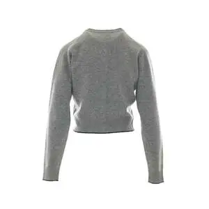 Chloé Knitted Logo Cardigan - Gray