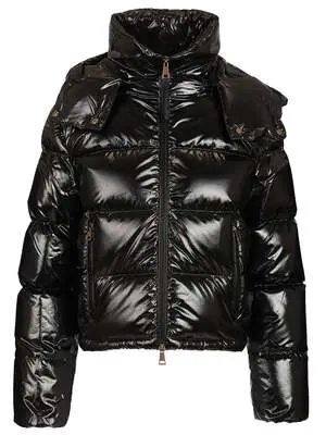 Moncler Niveole Short Nylon Down Jacket - Black