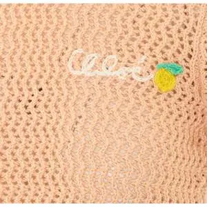 Chloé Logo Crochet Short Sleeves Sweater