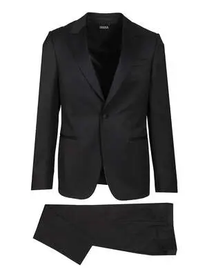 Zegna Wool And Mohair Tuxedo - Black