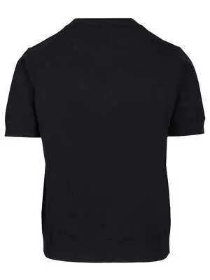 Max Mara Cotton, Silk, And Cashmere Crew Neck Sweater