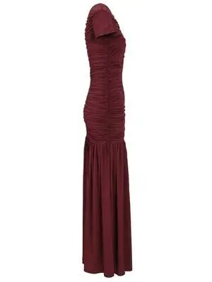 ROTATE BY BIRGER CHRISTENSEN Long Gathered Dress - Multicolor