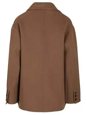 Max Mara Double-breasted Pure Wool Jacket