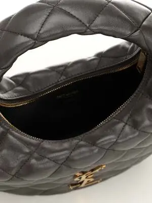 Saint Laurent Icare Lambskin Hobo Bag - Gray