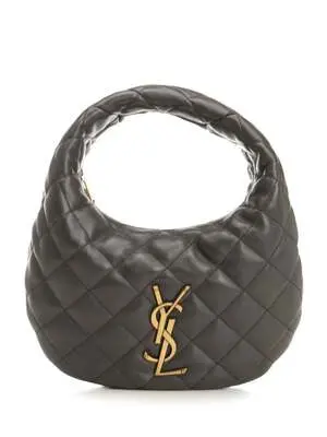 Saint Laurent Icare Lambskin Hobo Bag - Gray
