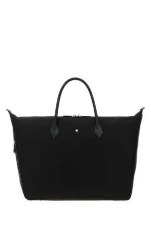 Montblanc Canvas Weekender Travel Bag - Black