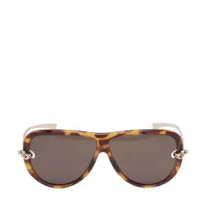 Bottega Veneta Knot Aviator Sunglasses - Brown