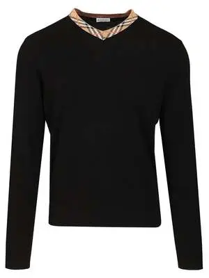 Men's Burberry Black Sweaters