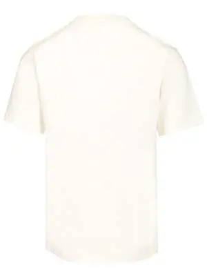 Burberry Knight Check Print Cotton T-shirt - White