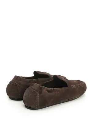 Celine Adam Suede Moccasins - Brown