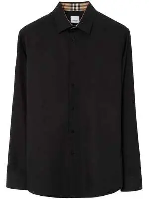 Burberry Slim Fit Shirt In Stretch Cotton