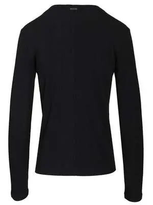 Max Mara Ribbed Silk And Lyocell Sweater - Blue