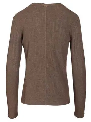 Max Mara Ribbed Silk And Lyocell Sweater - Cream