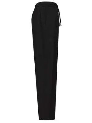 Loewe Tailored Wool Drawstring Trousers - Black