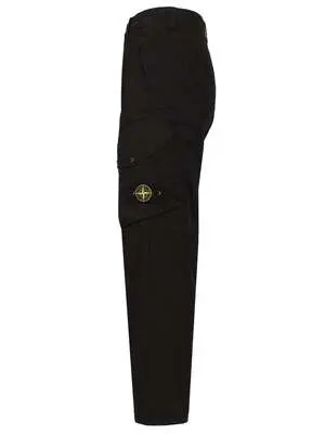 Stone Island Stretch Organic Cotton Twill Cargo Trousers