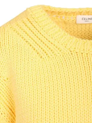 Celine Crew Neck Ribbed Sweater