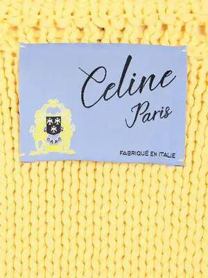 Celine Crew Neck Ribbed Sweater