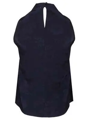 FORTE_FORTE Sleeveless Floral Jacquard Top