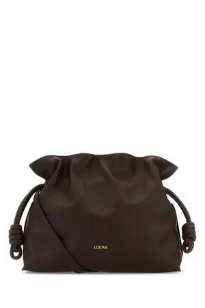 Loewe Chocolate Nappa Leather Medium Flamenco Clutch - Brown
